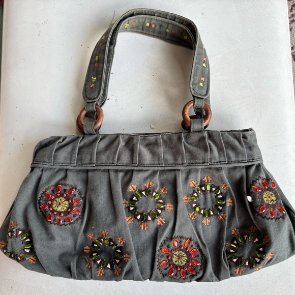 Sfera | Bags | Embroidered Fall Shoulder Bag | Poshmark